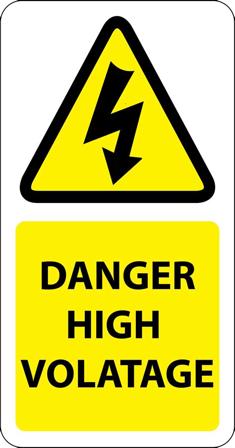 Danger High Voltage Labels Custom Labels Stickers Personalised