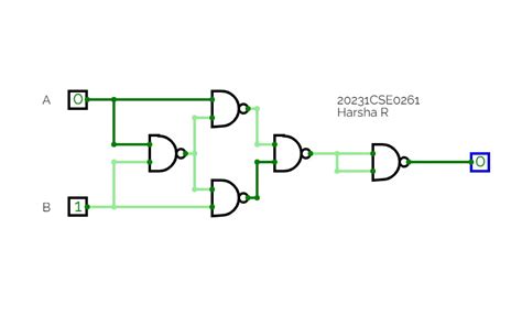Circuitverse 1 Bit Comparator Using Nand Gate
