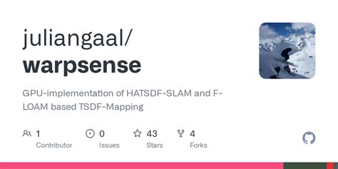 Github Juliangaalwarpsense Gpu Implementation Of Hatsdf Slam And F Loam Based Tsdf Mapping