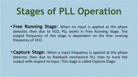 Phase Locked Loop Pll Pptx Digital Audio Computer Software And Applications