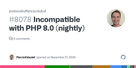 Incompatible With Php 80 Nightly · Issue 8078 · Protocolbuffers