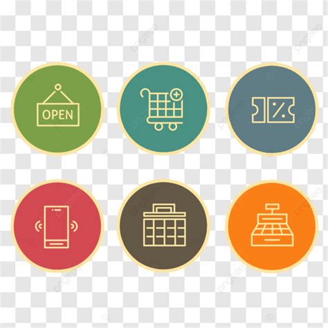 6 전자상거래 아이콘 벡터 상 상업 전자상거래 Png 일러스트 및 벡터 에 대한 무료 다운로드 Pngtree