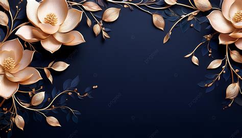 블루에 골드 꽃 프레임 금 꽃무늬 액자 배경 일러스트 및 사진 무료 다운로드 Pngtree