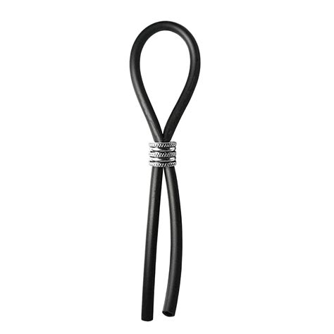 C Ring Lasso Criss Cross Cap Silicone Black