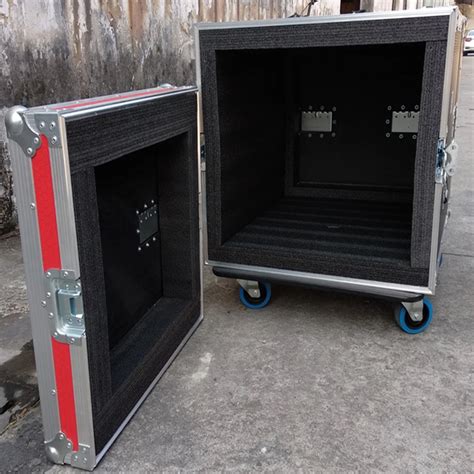 Hot Sale 3u Microphone Amplifier Rack Flight Case Front And Back Rails