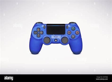 Sony Playstation Dual Shock IV Controller Top View Photo Stock Photo Alamy