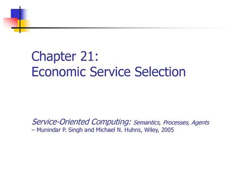 service oriented computing semantics processes agents ppt download