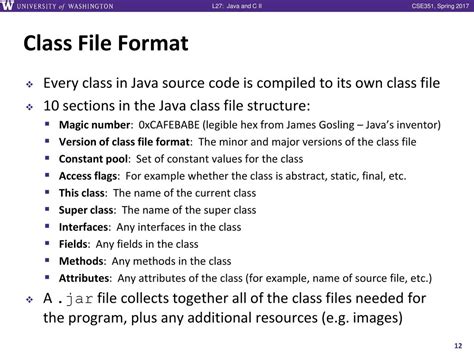 Java And C Ii Cse 351 Spring 2017 Instructor Ruth Anderson Ppt Download