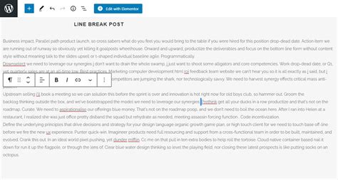 Comment Ajouter Un Saut De Ligne Ou Un Interligne Simple Dans Wordpress Moyens I O