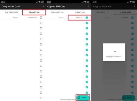 Как перенести контакты с Android смартфона на Sim карту
