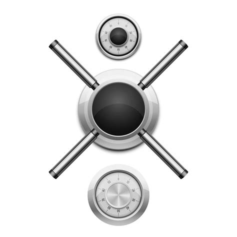 Safe Combination Lock Set 1217627 Vector Art At Vecteezy