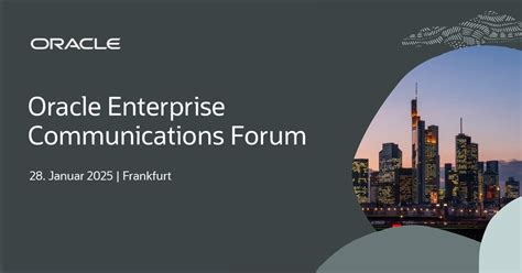 Oracle Communications On Linkedin Oracle Enterprise Communications Forum