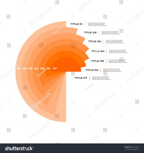 Concentric Infographics Step By Step Series 스톡 벡터 로열티 프리 618152093