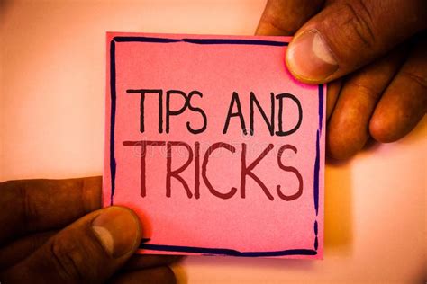 Text Sign Showing Tips And Tricks Conceptual Photo Suggestions To Make Things Easier Helpful