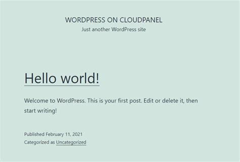 Cara Install Wordpress Di CloudPanel Dengan Mudah