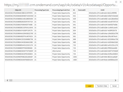 SAP Sales Cloud C4C Is Easy OData API Connect With Microsoft Power BI