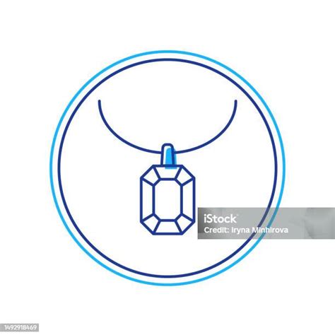 흰색 배경에 고립 된 목걸이 아이콘에 채워진 윤곽 펜던트 벡터 가득 찬에 대한 스톡 벡터 아트 및 기타 이미지 가득 찬 개인 장식품 결정체 Istock