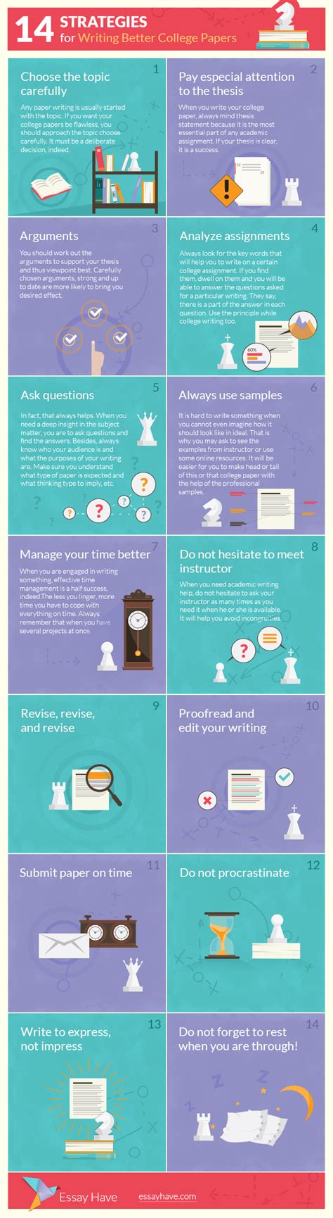 14 Strategies For Writing Better College Papers From