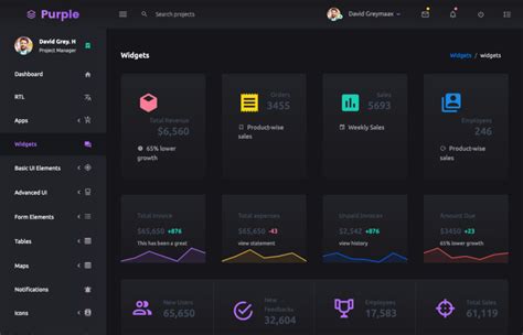 Purple React React Bootstrap Template Bootstrapdash