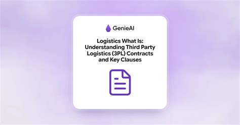 Logistics What Is Understanding Third Party Logistics 3pl Contracts