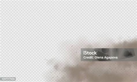 먼지 구름 모래 폭풍 투명 한 배경에 분말 스프레이 황사와 모래 구름과 사막 바람 현실적인 벡터 그림 건조한에 대한 스톡 벡터 아트 및 기타 이미지 Istock