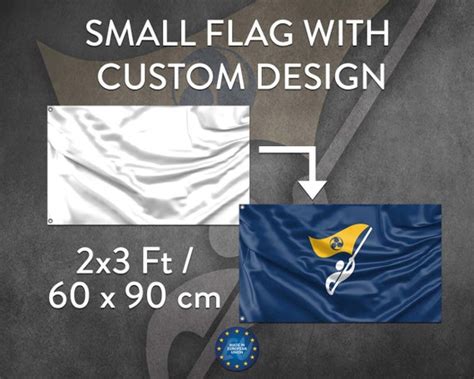 Small Custom Made Flag With Your Design Print Unique Design Etsy