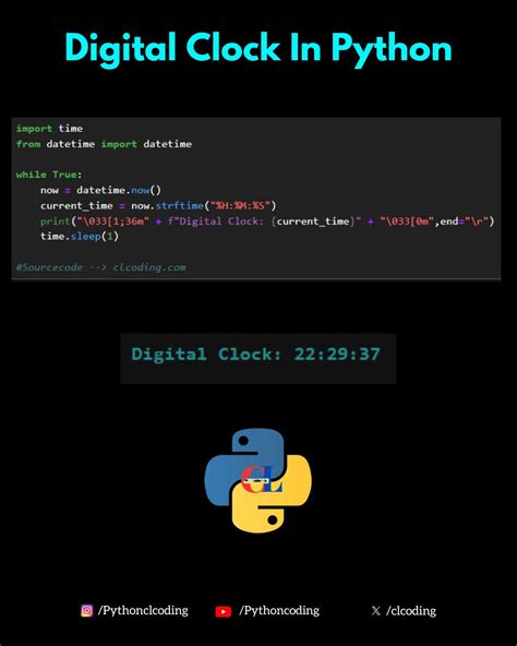 Python Digital Clock In Python Facebook