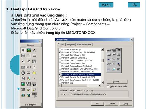 bài giảng microsoft visual basic bài 3 sử dụng datacombo datalist và datagrid tailieuhay vn