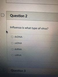 Answered Influenza Is What Type Of Virus Bartleby