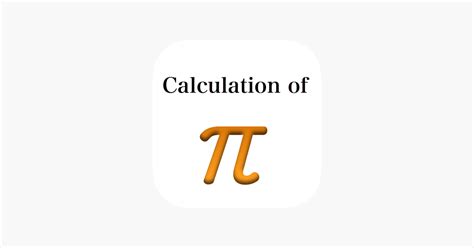 ‎calculation Of Pi On The App Store