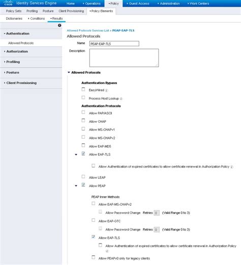 ise dot1x policy configuration cisco community