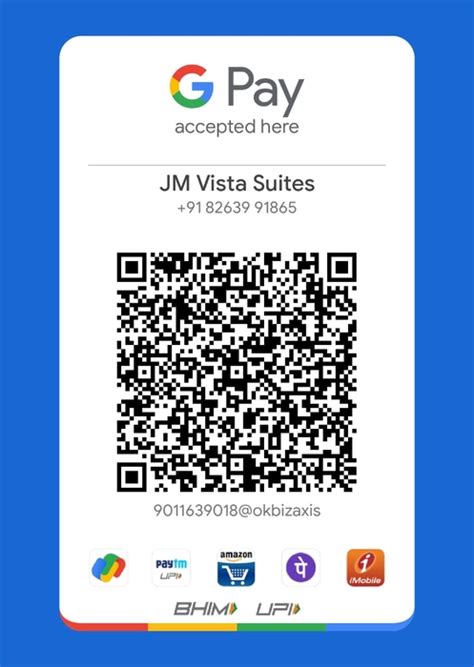 Gpay Qr Code Jmvista Suites Pvt Ltd