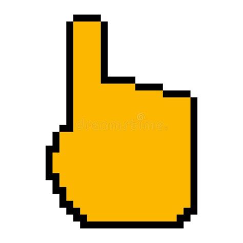 Mouse Cursor Pixel Icon Web Click Symbol Computer Pointer Vector