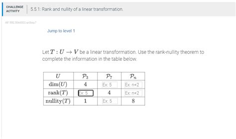 Solved Let T UV Be A Linear Transformation Use The Chegg