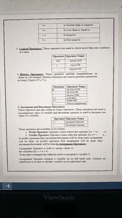 Operators In C Language In Telugu What Is Operator Youtube