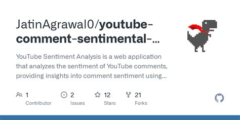Github Jatinagrawal0 Youtube Comment Sentimental Analysis Youtube Sentiment Analysis Is A Web