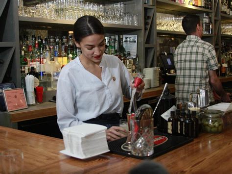 Aoc Calls Minimum Wage ‘indentured Service As She Returns To Old Job Behind Bar The