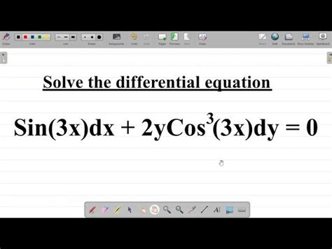 Free Video Solving Differential Equations Using The Variable Separation Method From Excellence