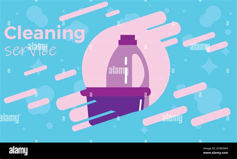 Cleaning Products Poster Hygiene And Cleaning Poster Vector Stock