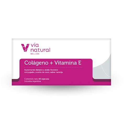 Colágeno Vitamina E En Polvo Sabor Naranja Vía Natural