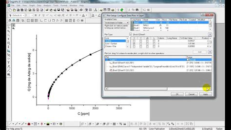 Langmuir Freundlich Model Fitting In Originlab 3 Isotherms Youtube