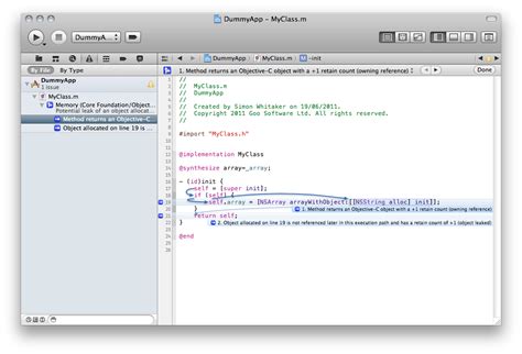 xcode4 xcode 4 analyze issues won t show in editor stack overflow