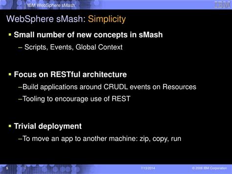 Ppt An Introduction To Ibm Websphere Smash Powerpoint Presentation