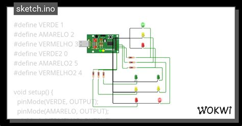 3 Semáforos Wokwi Esp32 Stm32 Arduino Simulator