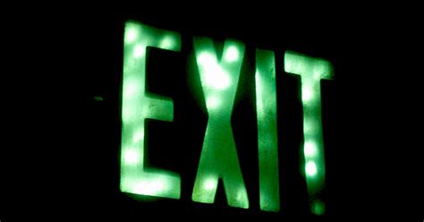 Its Tough To Be A Bugs Exit Sign Is Its Best Effect Parkeology