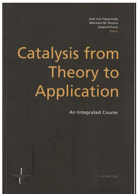 PDF Catalysis From Theory To Application An Integrated Course