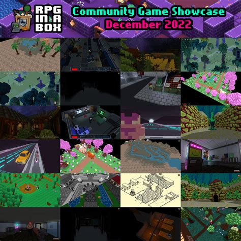Community Game Showcase December 2022 R Rpginabox