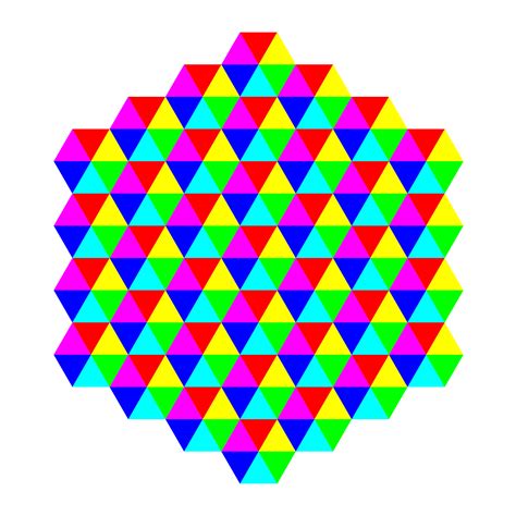 Clipart Hexagonal Triangle Tessellation