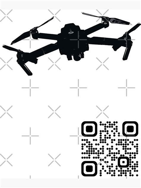Dji Drone Pilot Qr Code Essential T Shirt Qr Code Poster For Sale