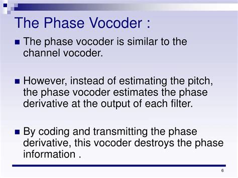 Ppt Vocoders Powerpoint Presentation Free Download Id940561